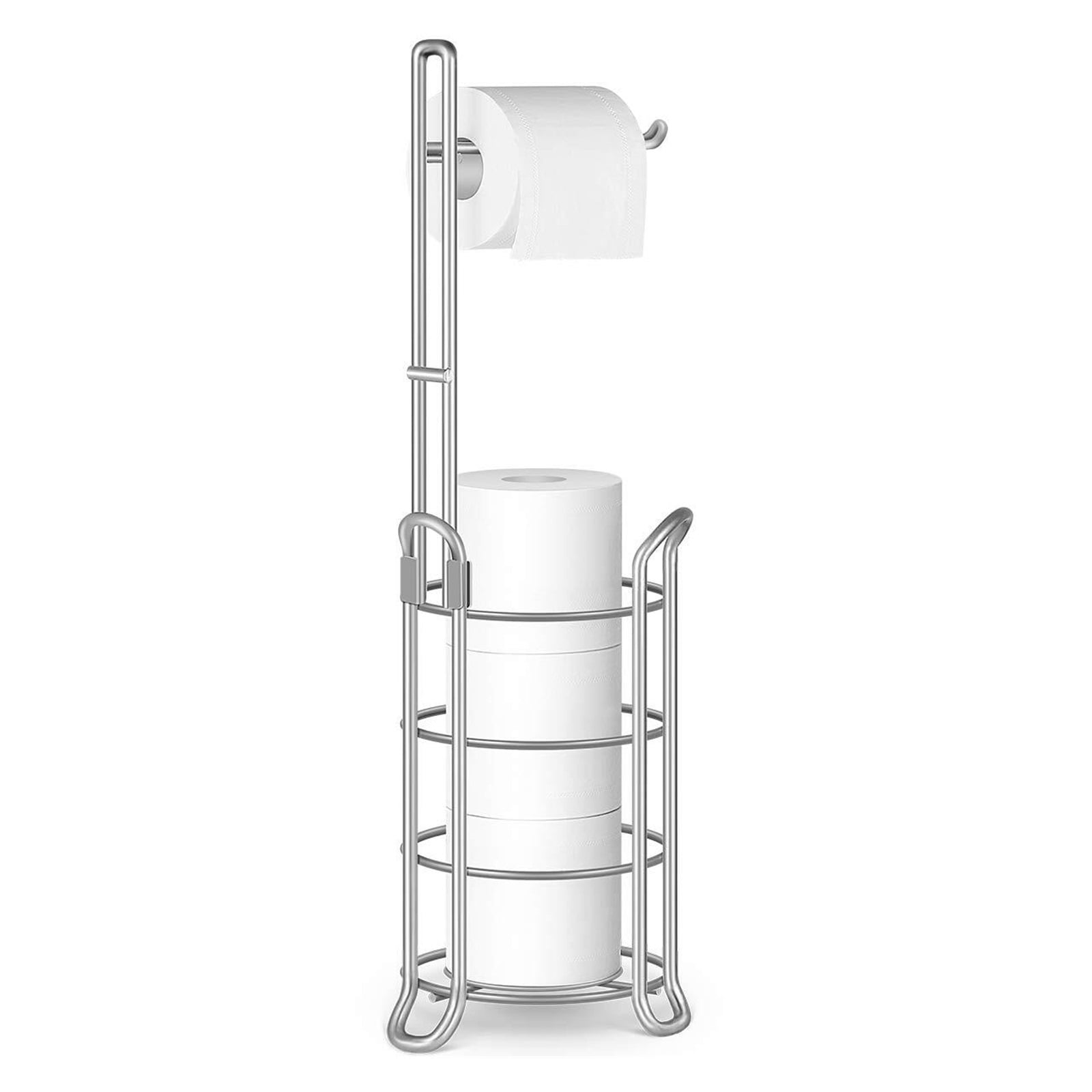 Toilet Paper Holder Toilet Paper Stand and Dispenser for 4 Mega Rolls ...