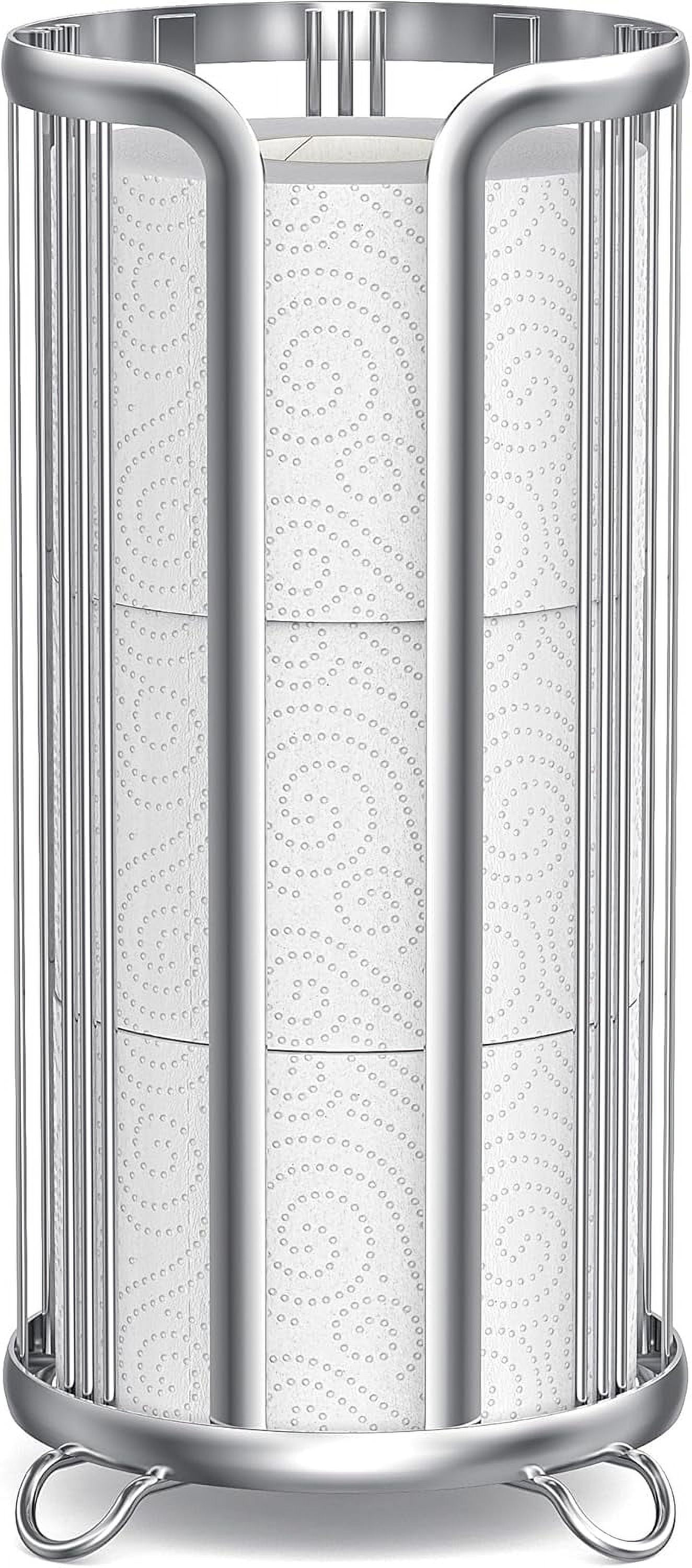 Toilet Paper Holder Stand, Freestanding Bathroom Tissue Organizer ...