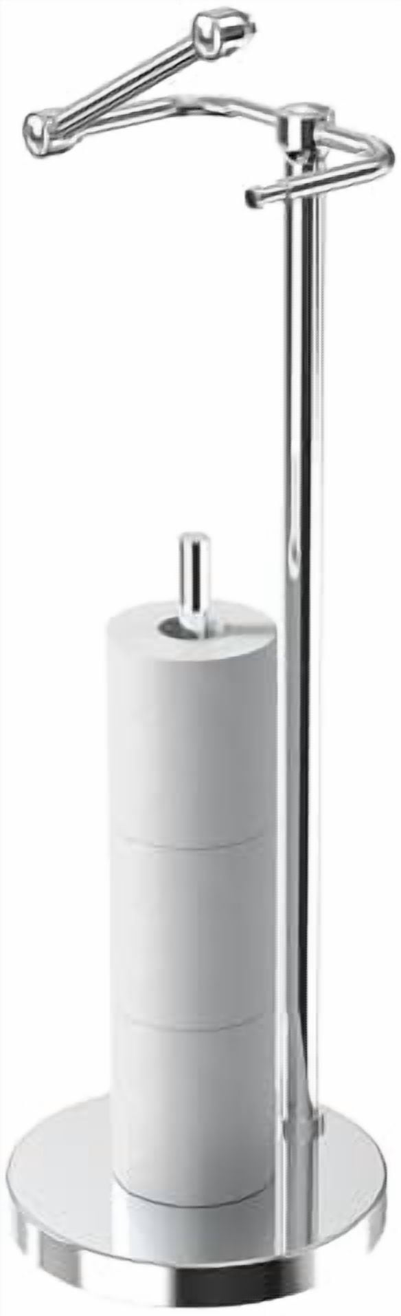 Toilet Paper Holder Stand, Post Pivoting Design Free Standing Toilet ...