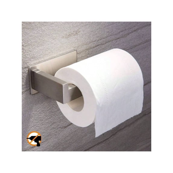 Toilet Paper Holder Stand With Shelf，Rustproof Metal Organizer For 3 ...