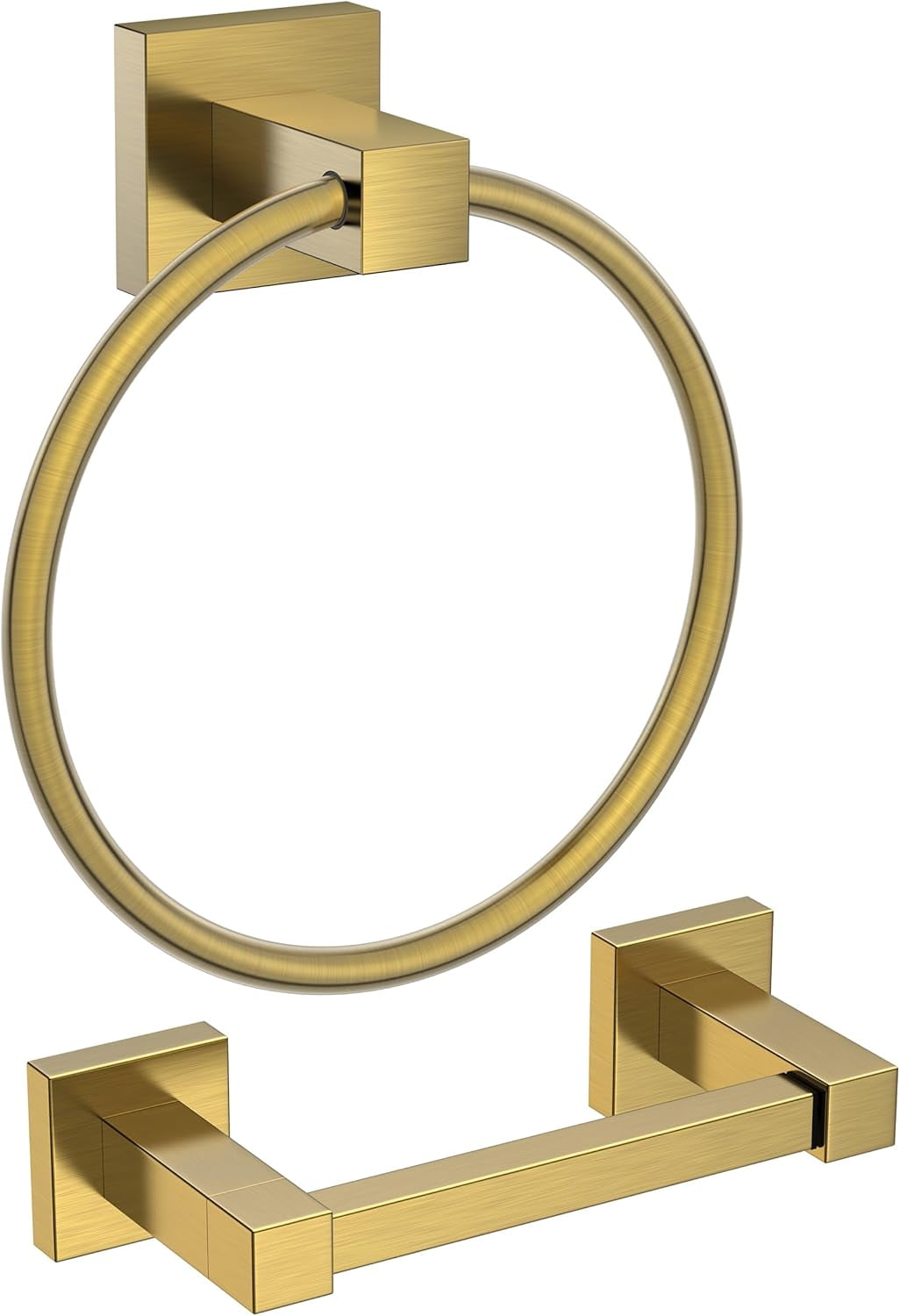 Toilet Paper Holder Wall Mount and Hand Towel Ring Set, SUS 304 ...