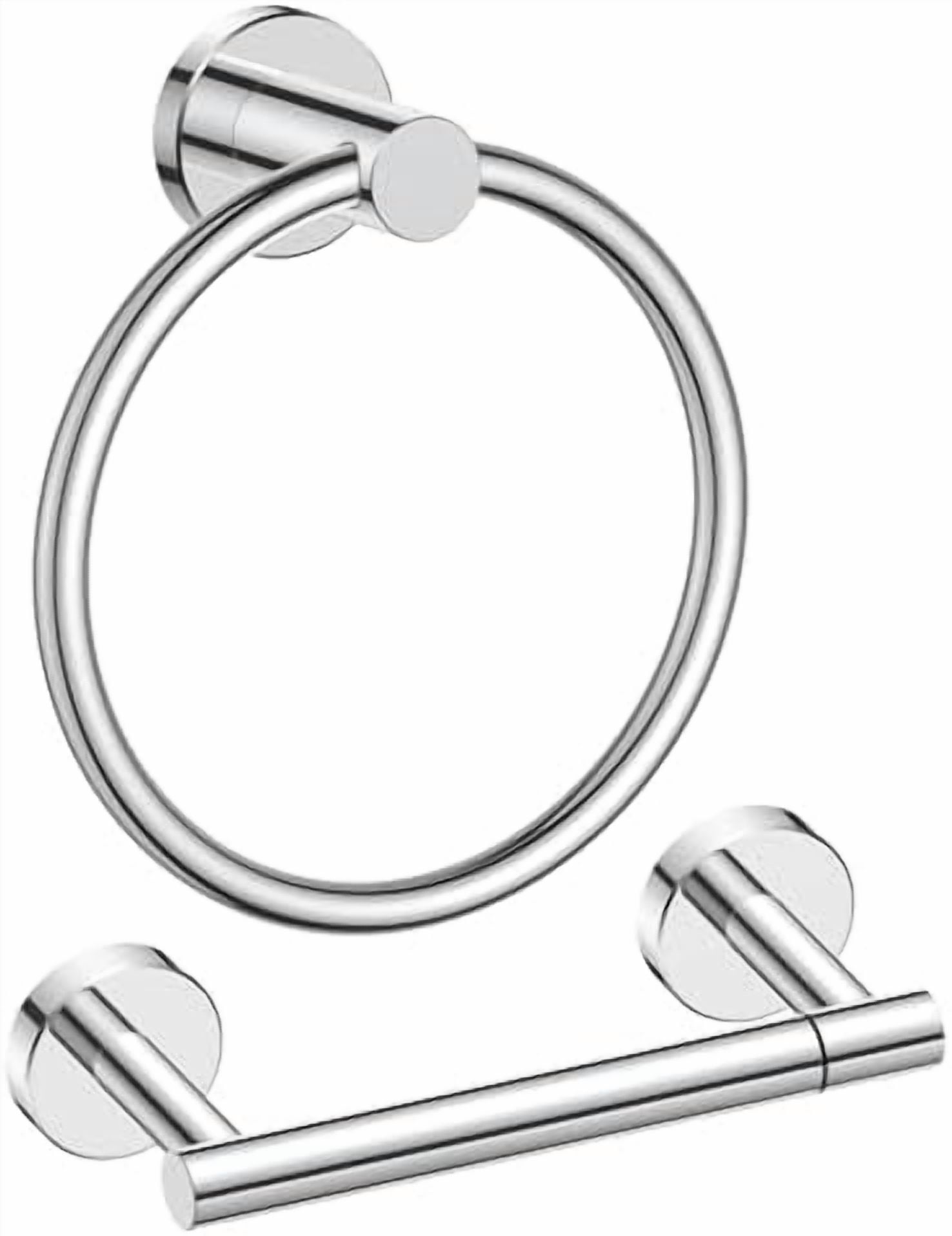 Toilet Paper Holder Wall Mount, SUS304 Stainless Steel Double Post ...