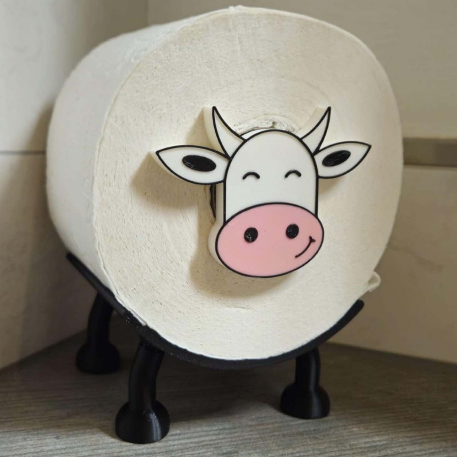 Toilet Paper Holders For Bathrooms,Dairy Cow Toilet Roll Holder 3D ...