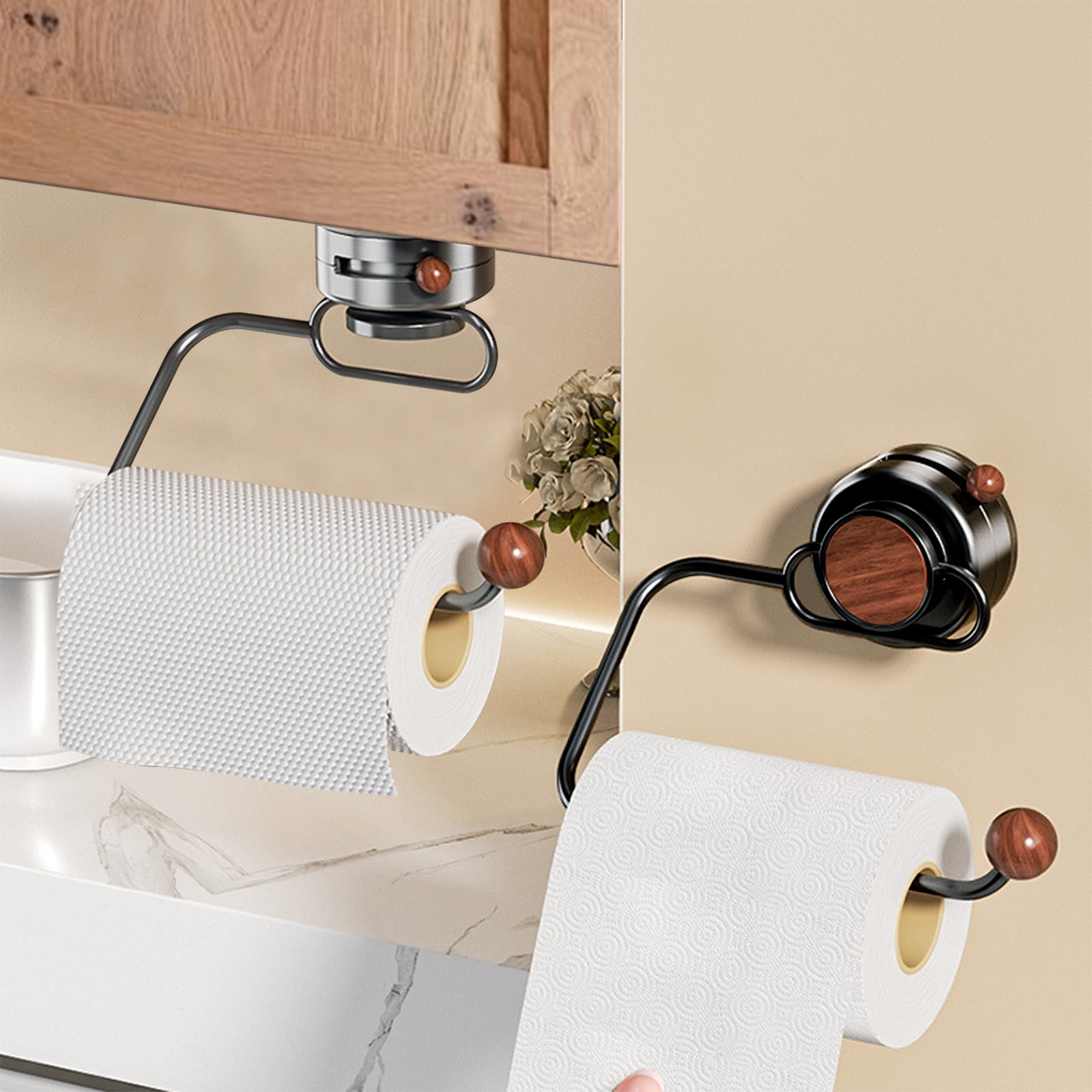 Toilet Paper Roll Rack Wall Mounted Stainless Steel 180° Rotating ...