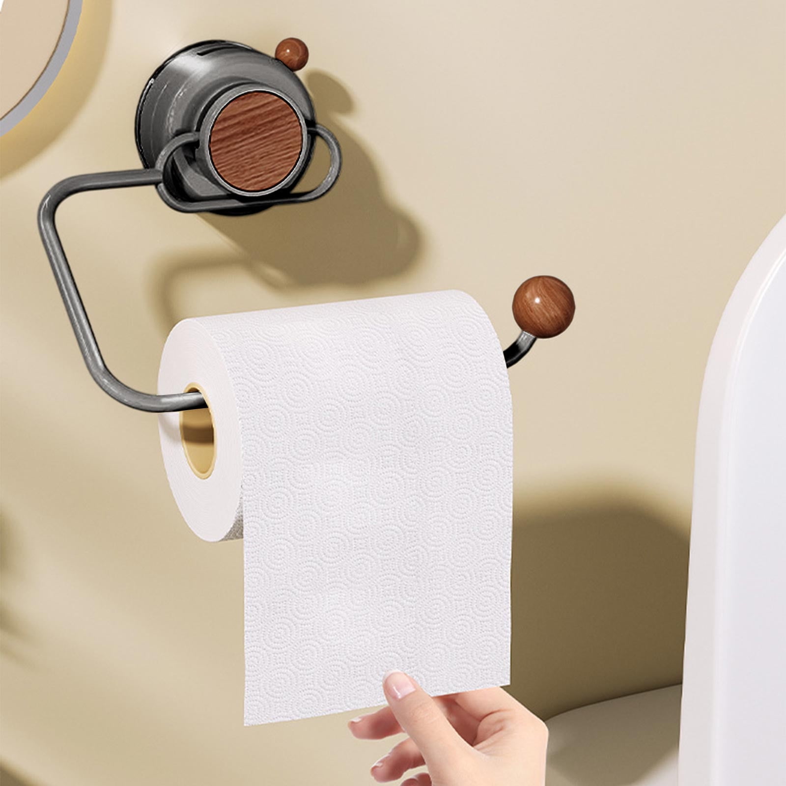 Toilet Paper Roll Rack Wall Mounted with 180 Degree Rotation for ...