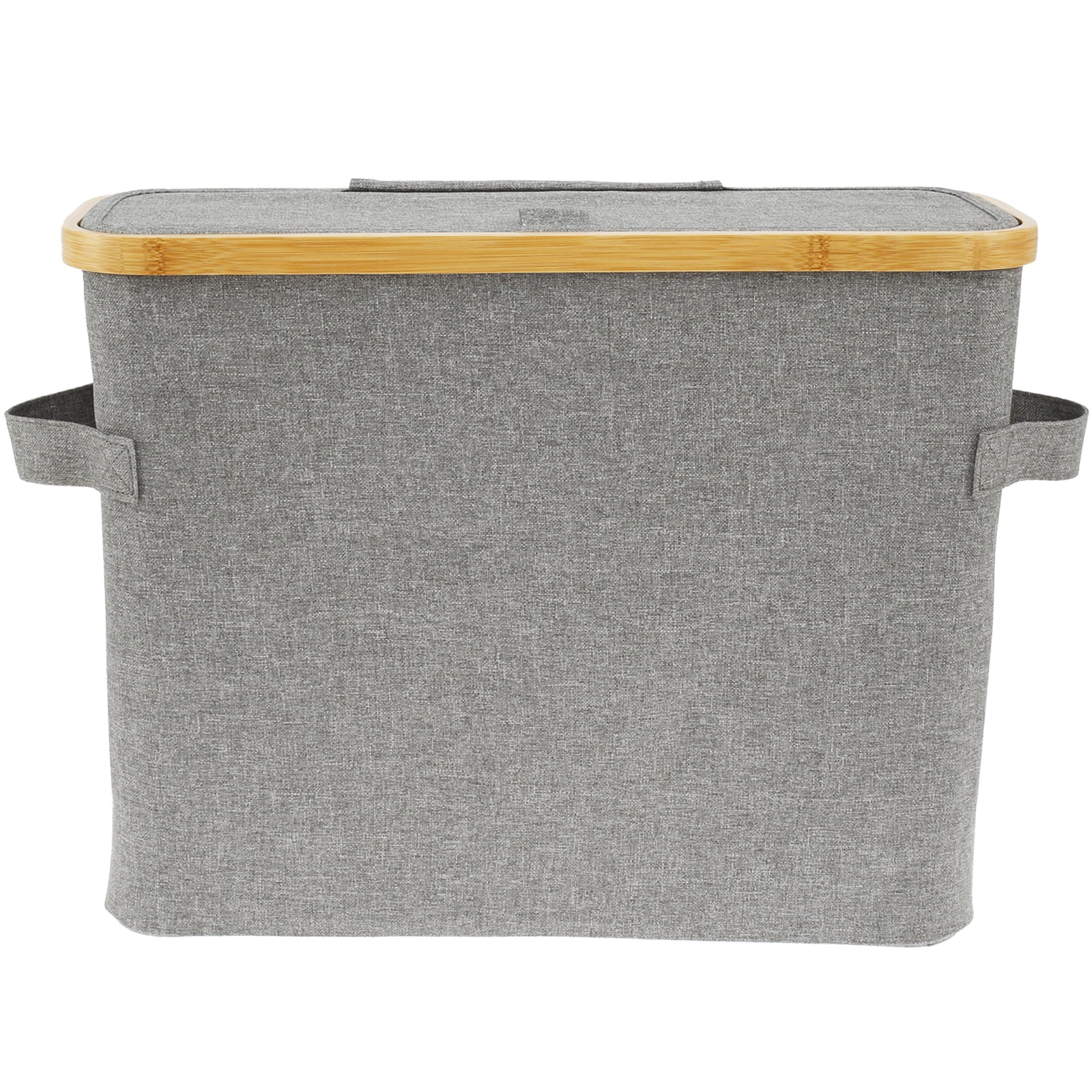 Toilet Paper Storage Basket with Lid, Bamboo Toilet Paper Storage ...