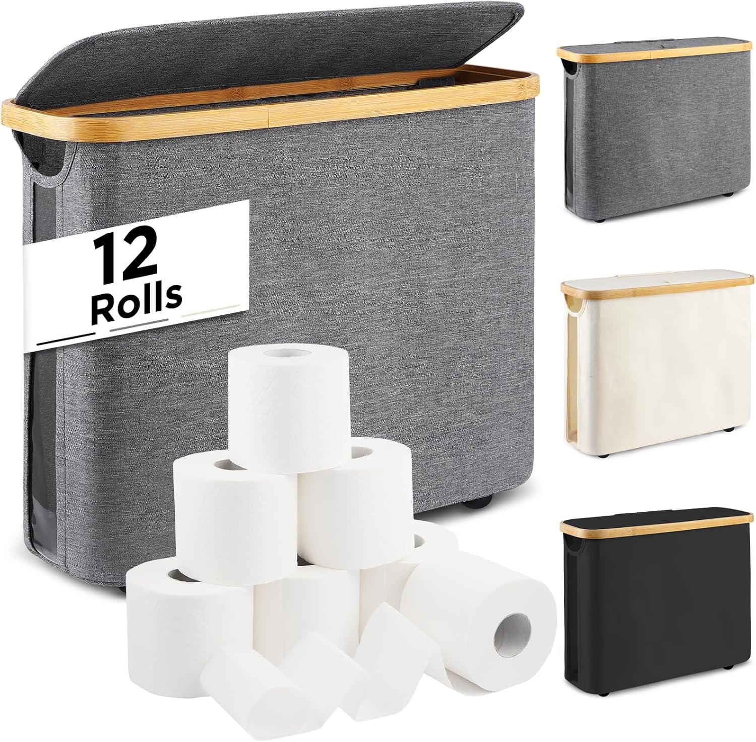 Toilet Paper Storage, Toilet Paper Basket Organizer for Bathroom ...