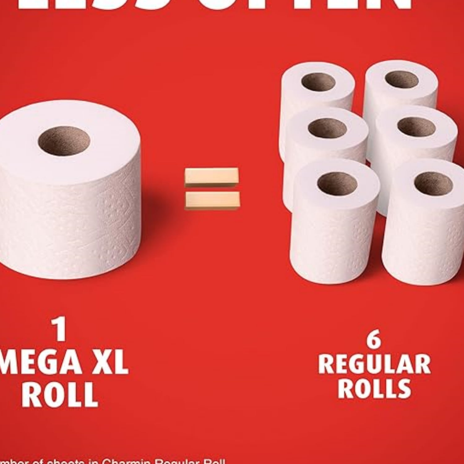 Toilet Paper Ultra Strong Clean Touch, 18 Family Mega XL Rolls = 126 ...