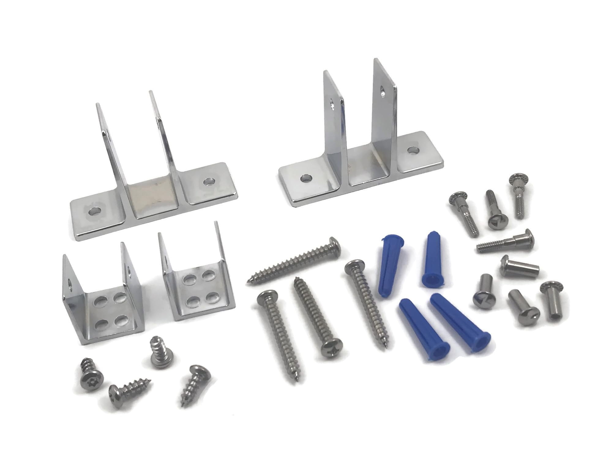 Toilet Partion Panel Pack Zamac Bracket Set C80 - Walmart.com
