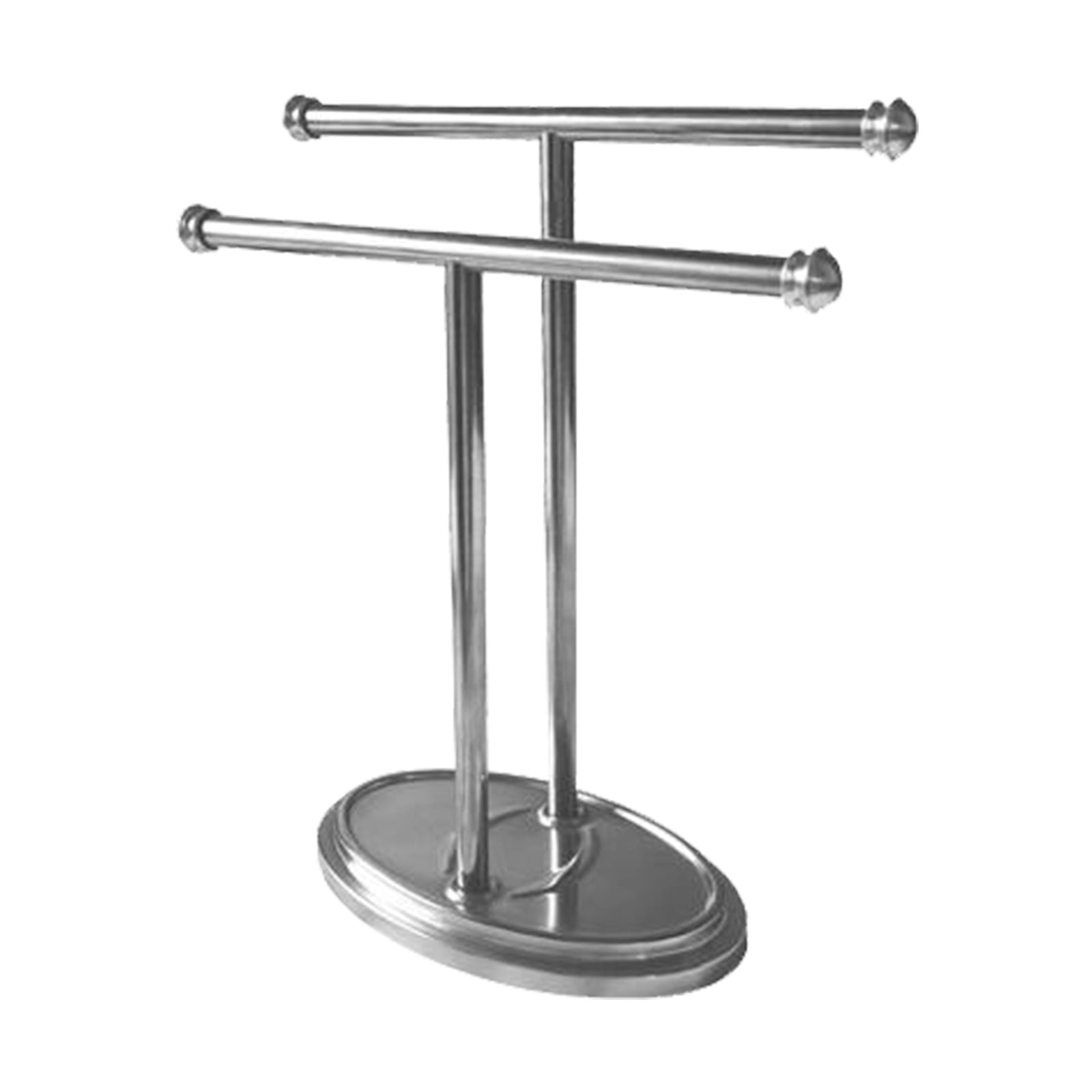 Toilet Perforationfree Towel Rack Countertop Stainless Steel Double Bar ...