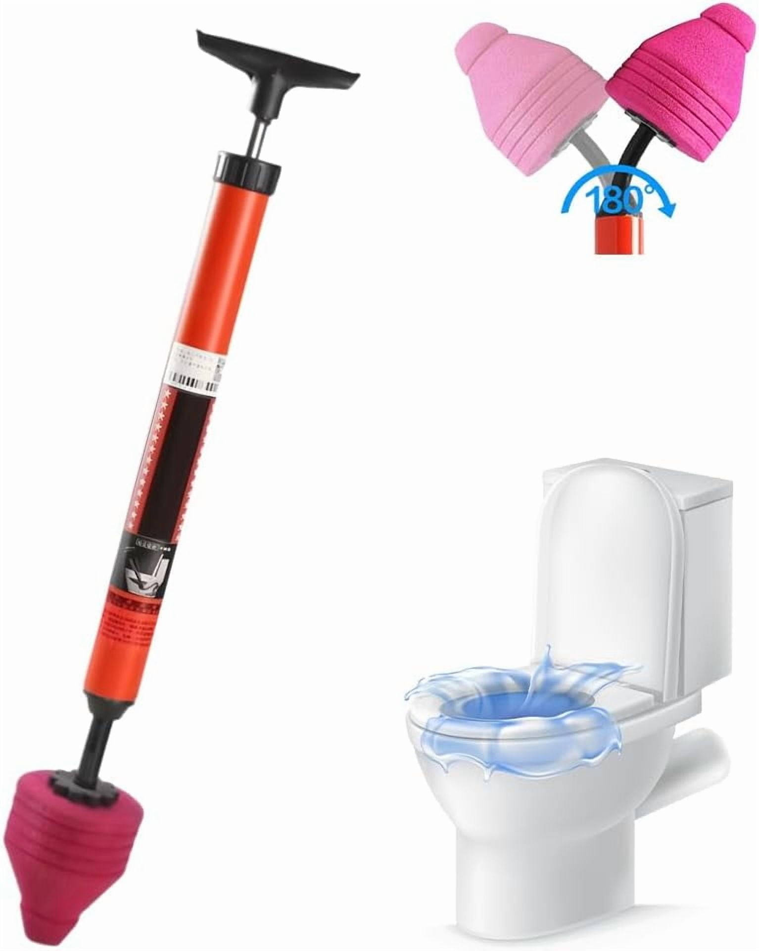 Toilet Plunger, 2025 High-Pressure Plunger for Bathroom, Heavy-Duty ...