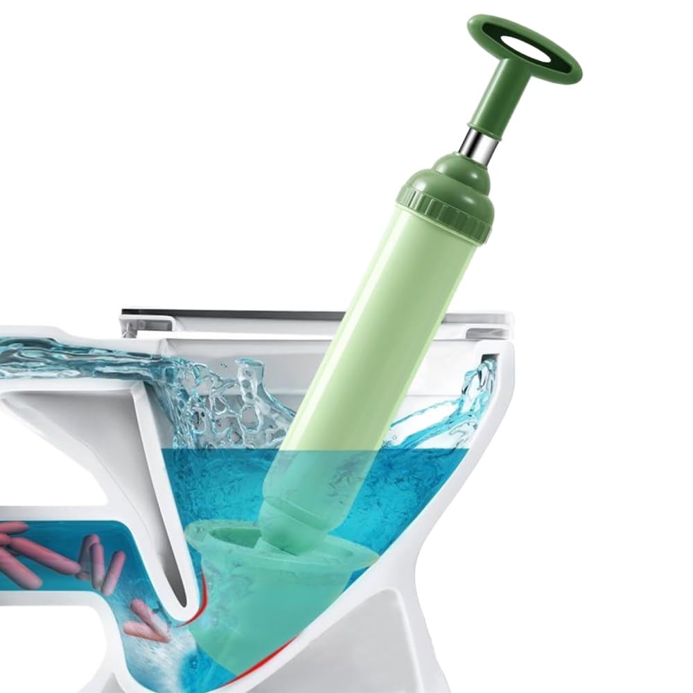 Toilet Plunger, 2025 UPgraded High Pressure Drain Unclogging Tool ...