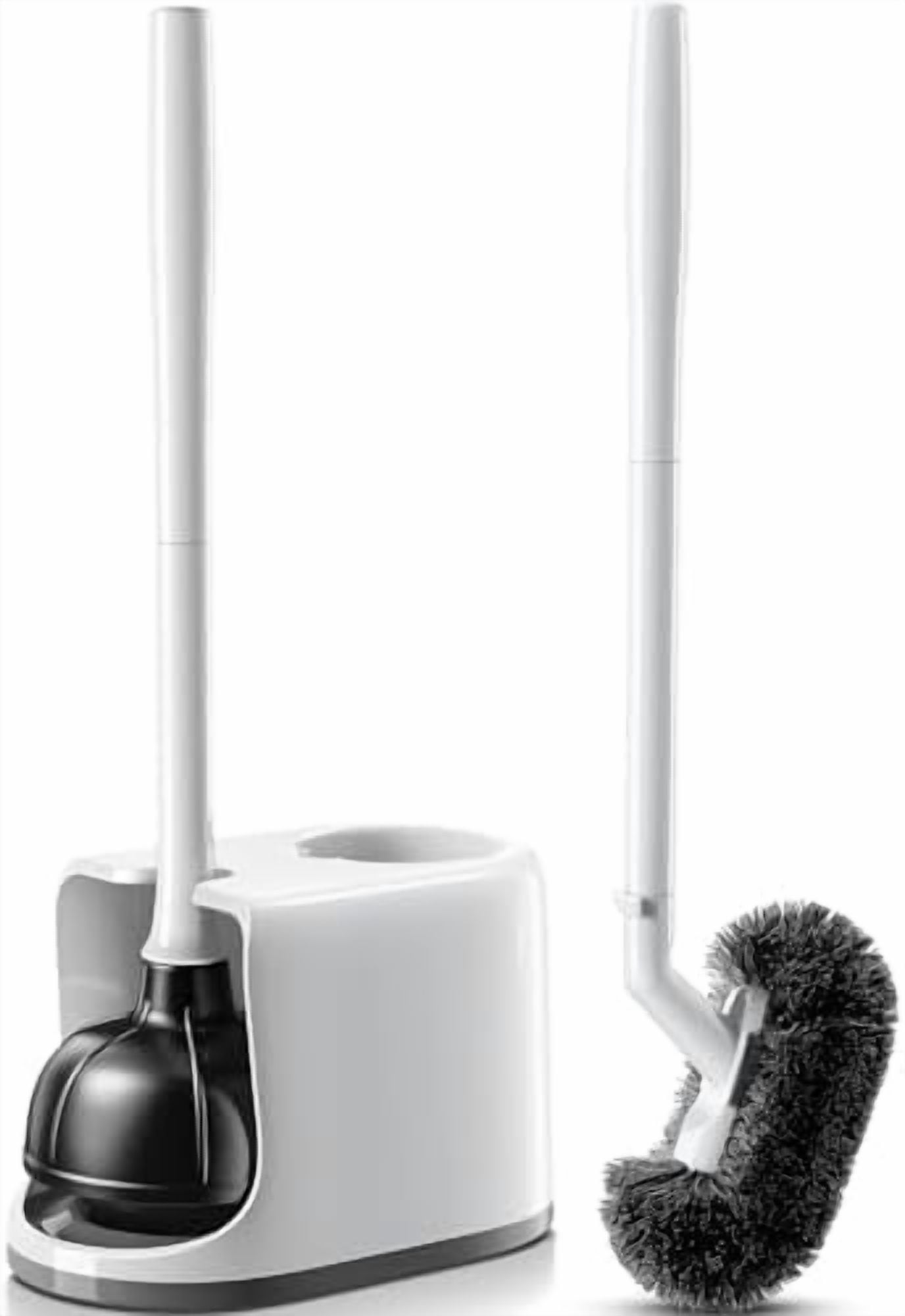 Toilet Plunger Bowl Brush Combo：Heavy Duty Rubber for Drain Clog ...