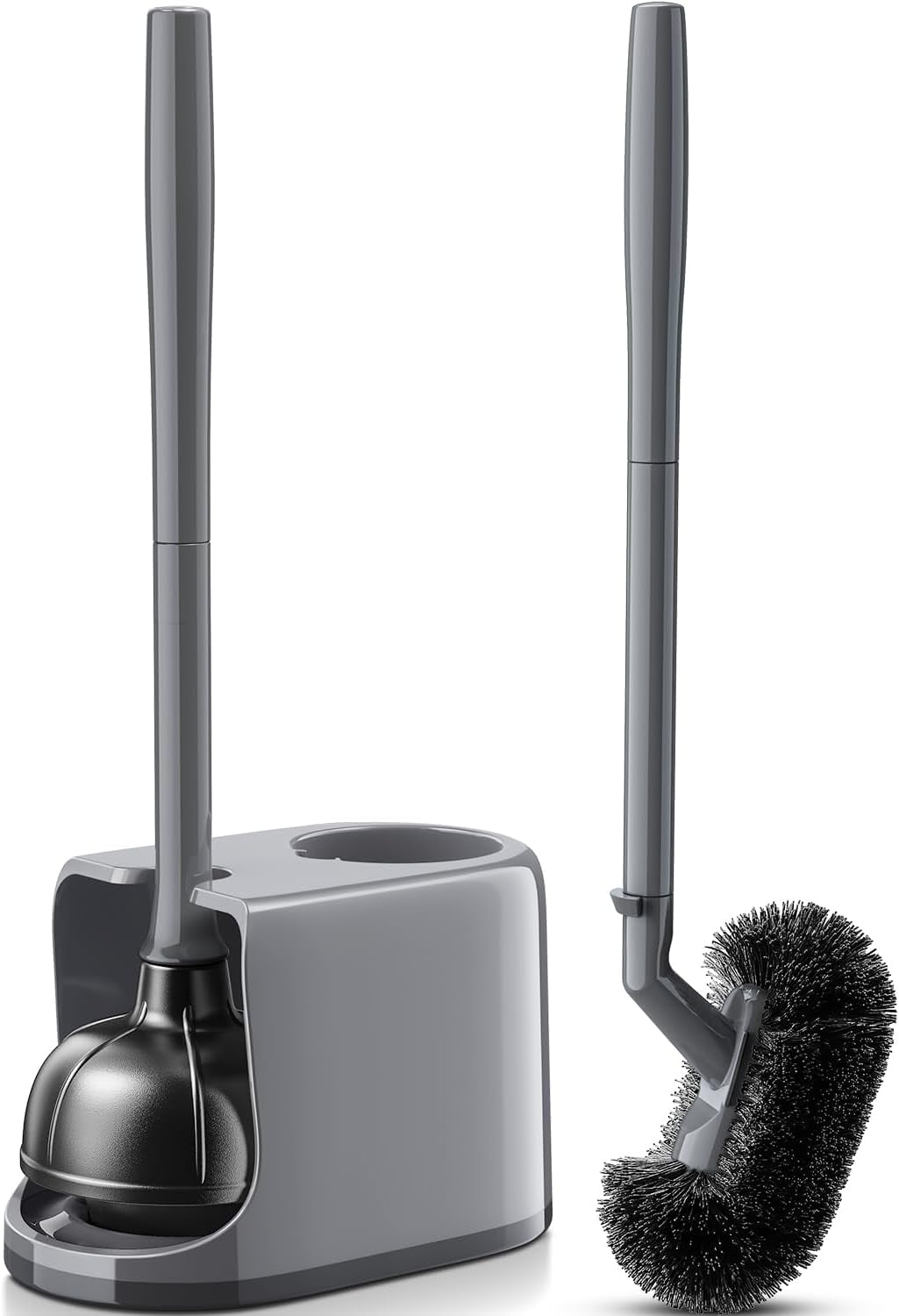 Toilet Plunger Bowl Brush Combo：Heavy Duty Rubber for Drain Clog ...