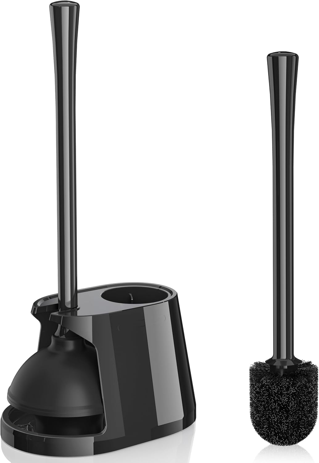 Toilet Plunger and Brush Set, Bowl Brush and Heavy Duty Toilet Plunger ...