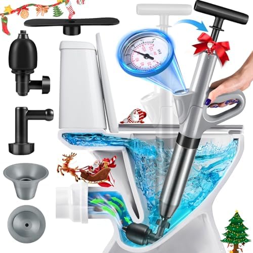 Toilet Plunger, Drain Clog Remover Tools, Powerful High Pressure Air ...