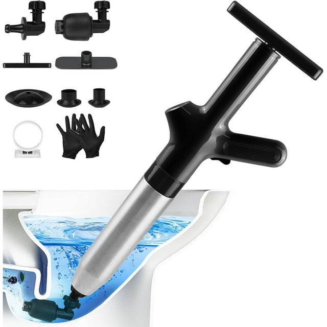 Toilet Plunger High Pressure Air Drain Blaster Drains Toilet Unclogger ...