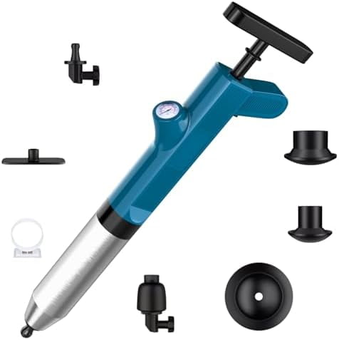 Toilet Plunger, High-Pressure Air Drain Blaster Plunge Blaster Multi ...