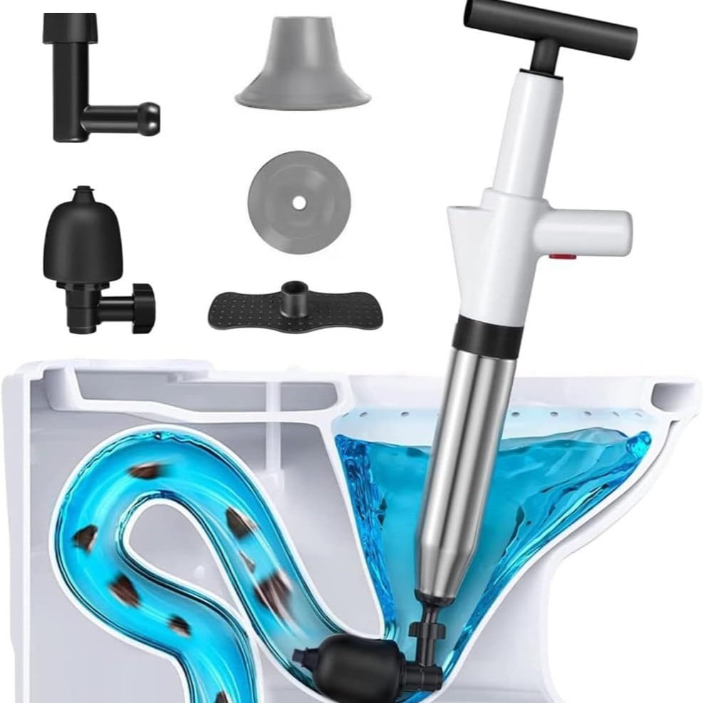Toilet Plunger, High-Pressure Plungers for Bathroom, Air Plunger for ...