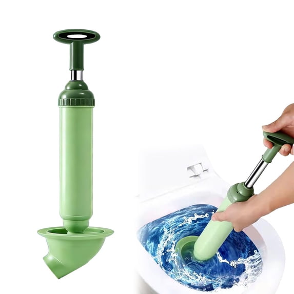 Toilet Plunger Tools, Snake Drain Clog Remover, Powerful Air Toilet ...