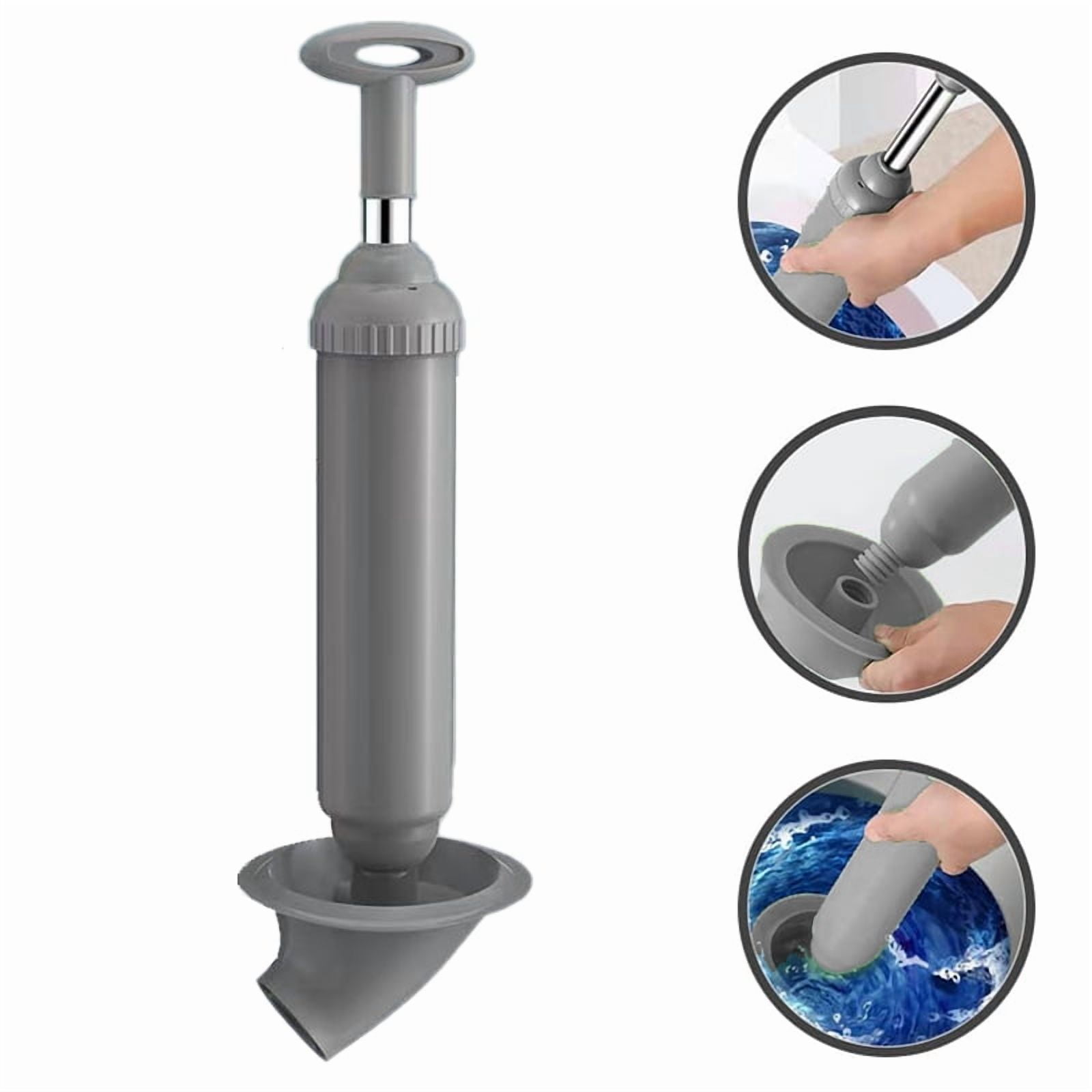 Toilet Plunger Tools, Snake Drain Clog Remover, Powerful Air Toilet ...