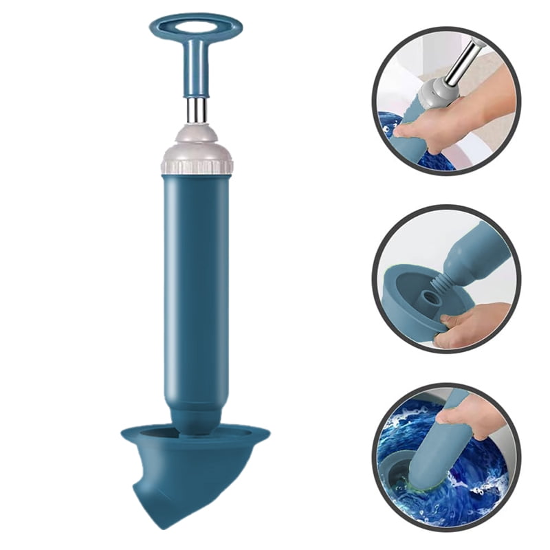 Toilet Plunger Tools, Snake Drain Clog Remover, Powerful Air Toilet ...