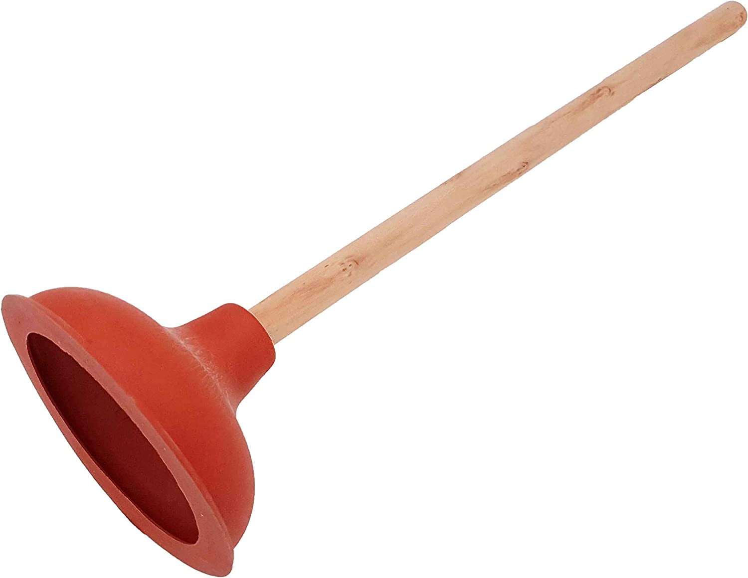 Toilet Plunger w/Wood Handle (18 Inch) for Toilet & Drain - Walmart.com