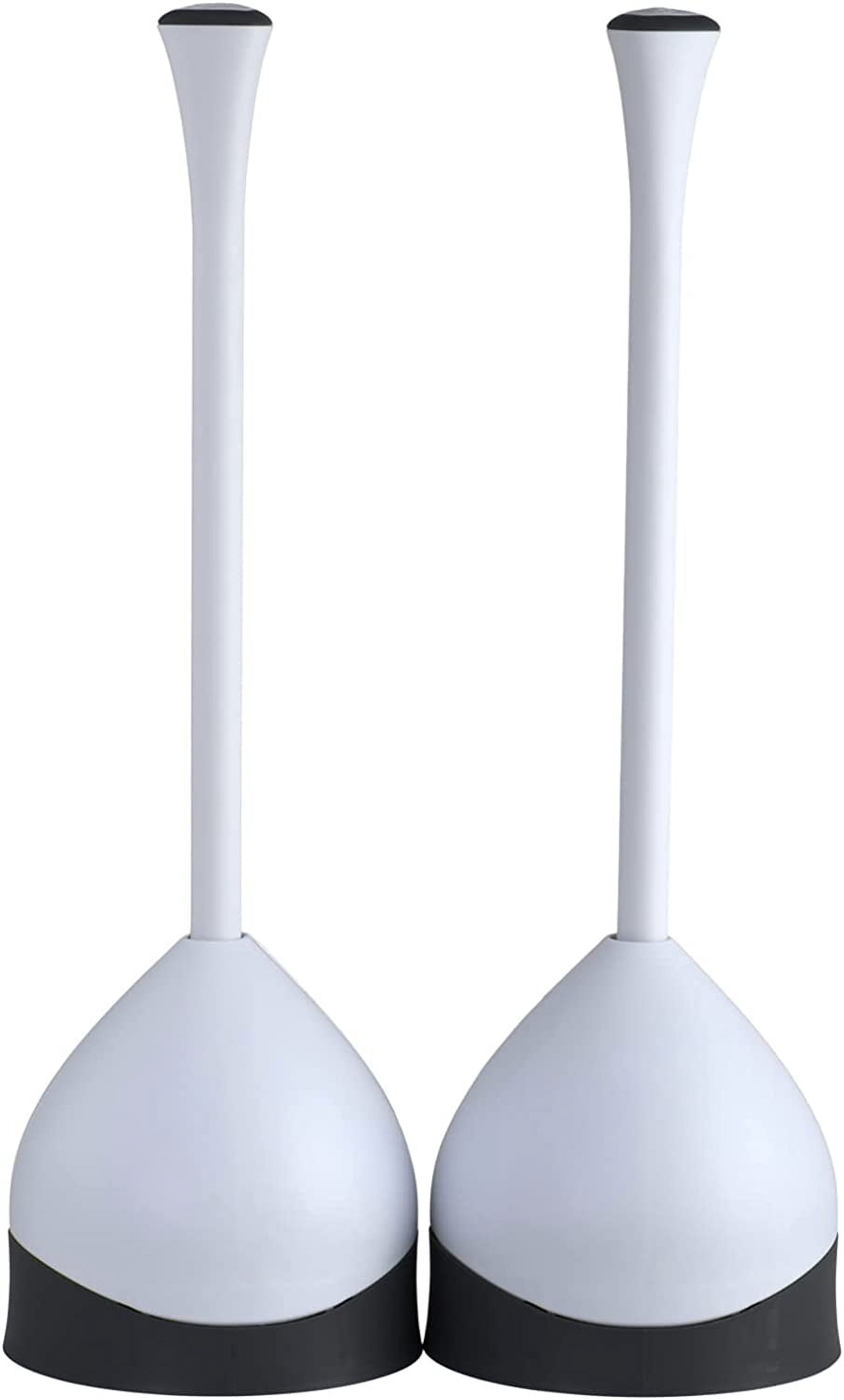 Toilet Plunger with Hideaway Caddy, Set of 2 – for Bathroom ...