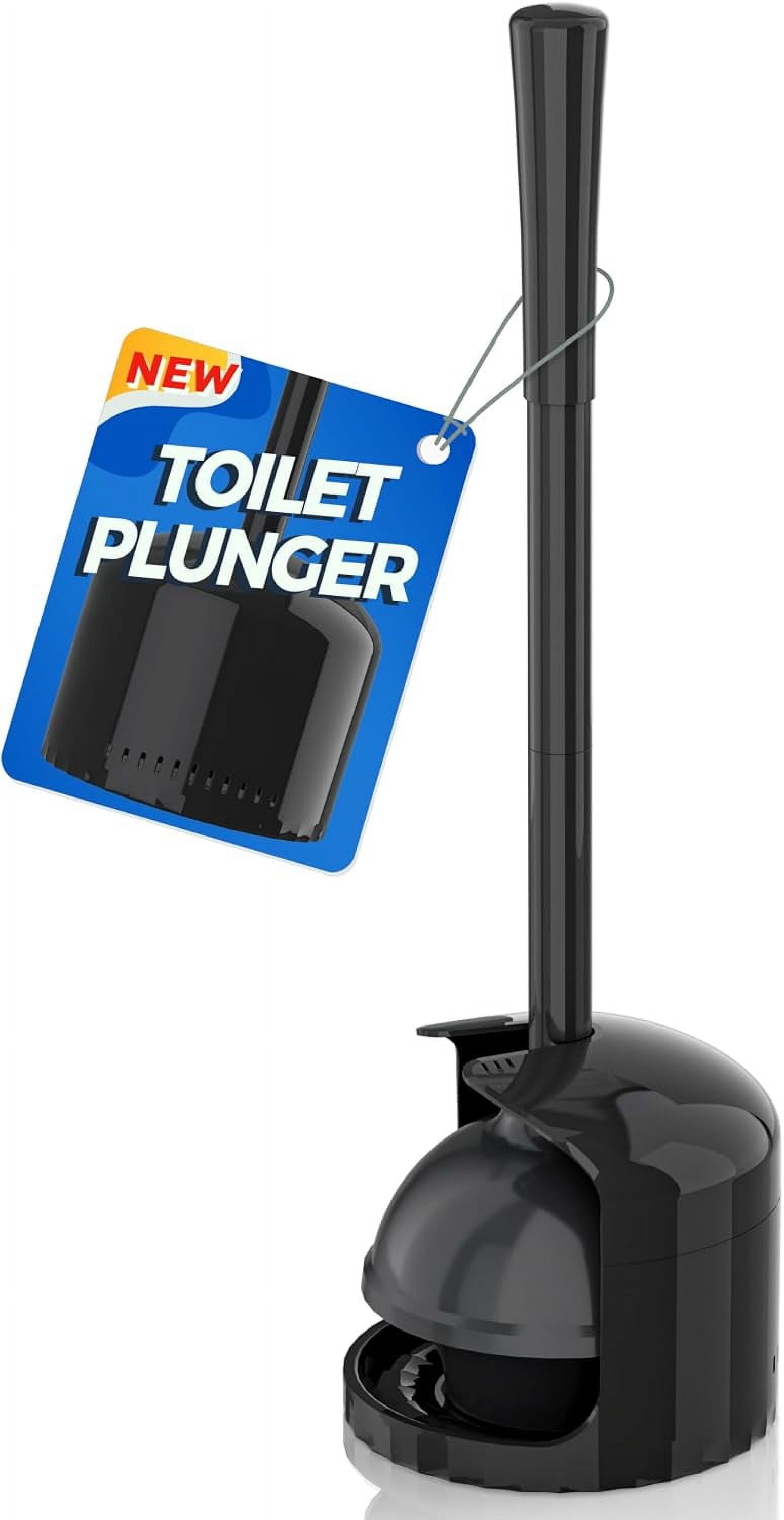 Toilet Plunger with Holder, Plunger with Holder for 5.3-inch Toilet ...