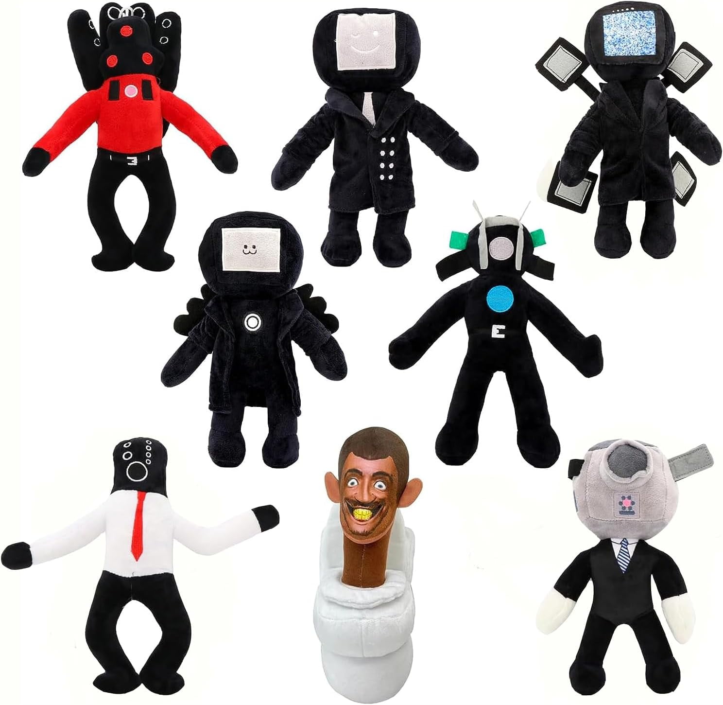 Toilet Plush Toy,Cameraman Plush,Speakerman Bosses Plushies,Soft Cotton ...