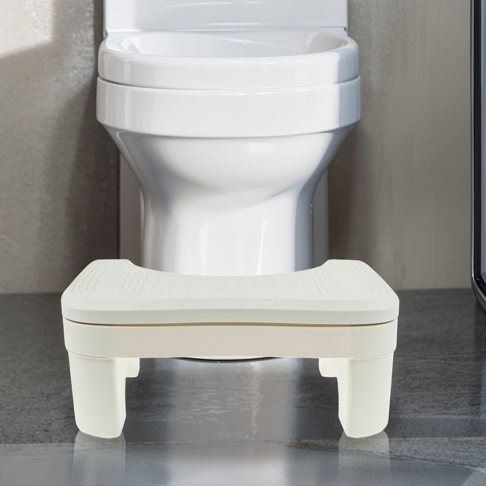 Toilet Poop Stool with Storage Box Height Adjustable Poop Stool Squat ...