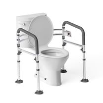 Vive Toilet Safety Rails – Adjustable Grab Bars & Frame for Seniors ...
