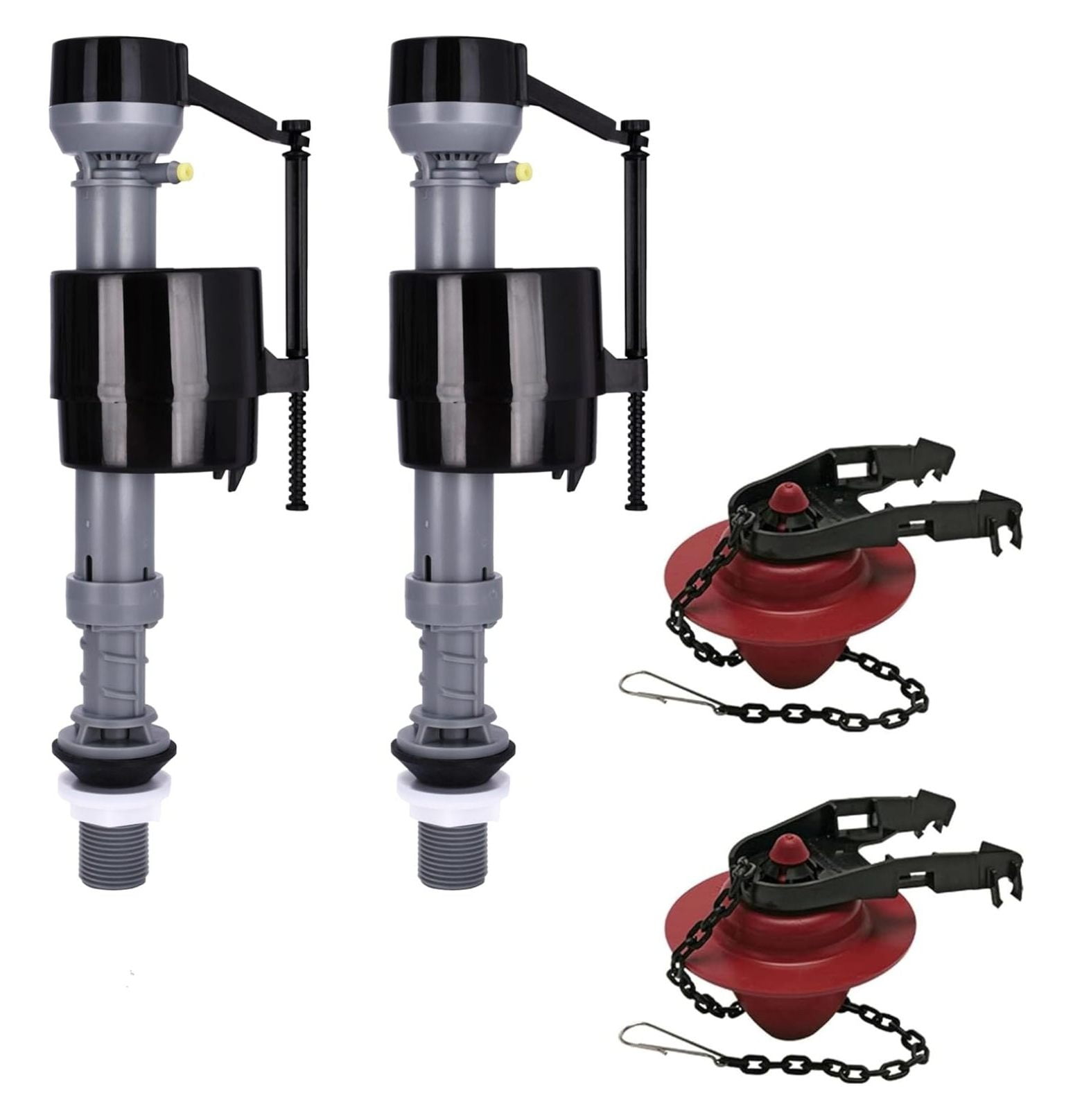 Toilet Replacement Kit 2-Pack - Complete Parts: Universal Toilet Fill ...