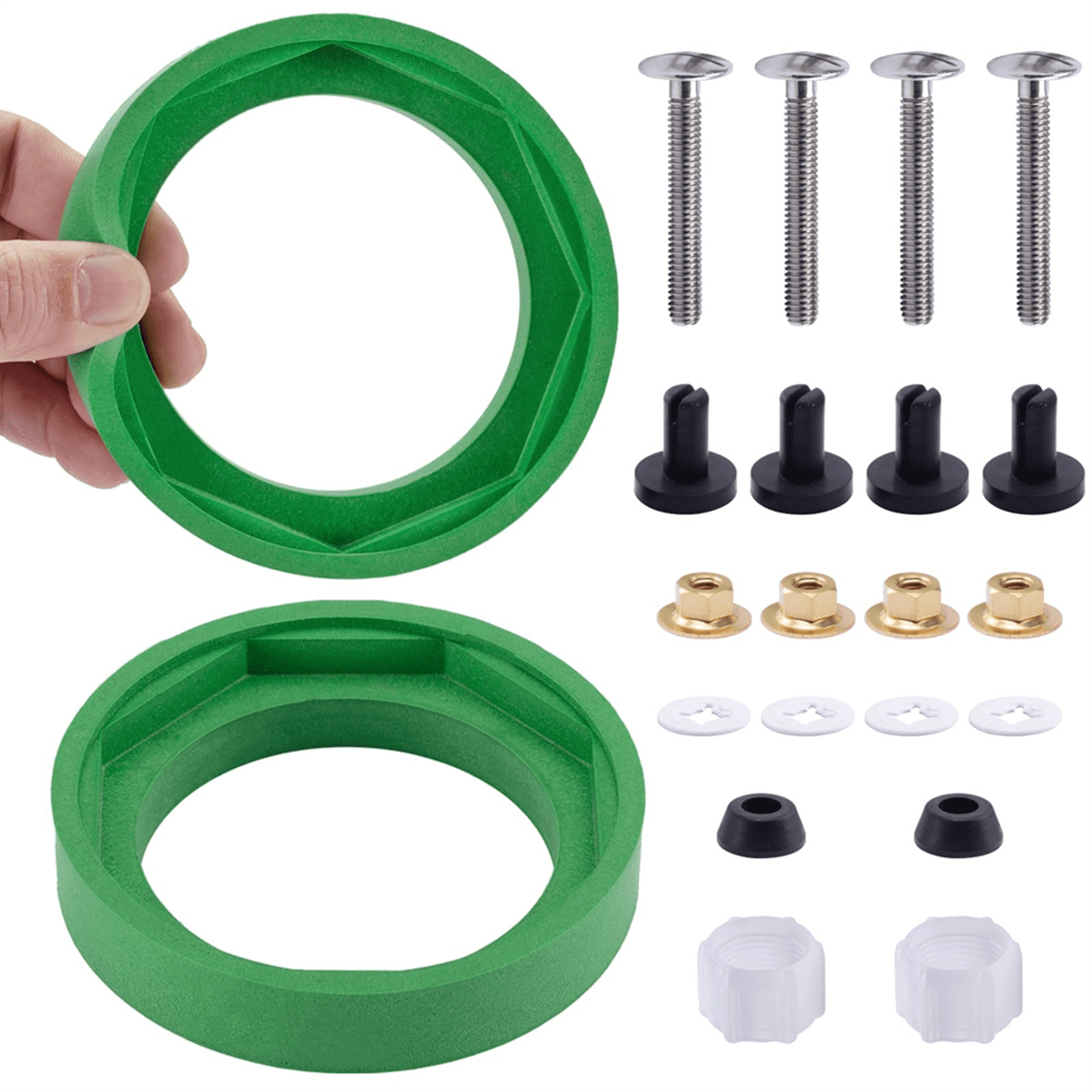 Toilet Replacement Kit Inside Tank, 3 Inch 2 Pack Tank Gasket, Bolts ...