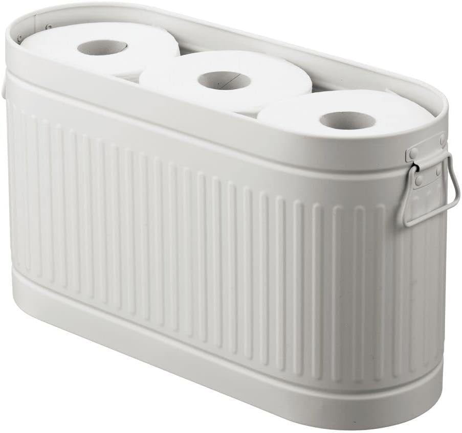Toilet Roll Holder for 6 Rolls – Freestanding Metal Bathroom Storage ...