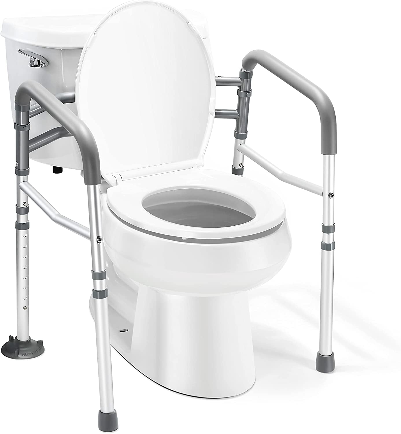 medical king Toilet Safety Rail, Adjustable Height and Width, Textured ...
