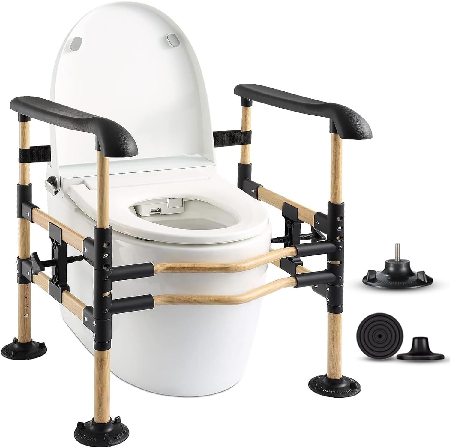 Toilet Safety Rail for Elderly, Adjustable Detachable Frame, Toilet Safety Frame for Elderly ...