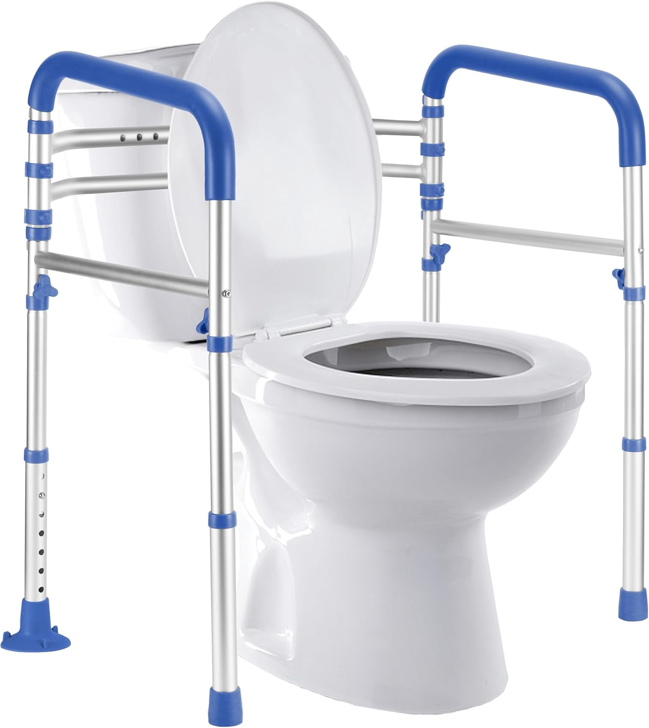 Toilet Safety Rails, Adjustable Toilet Frame for Elderly, Seniors ...