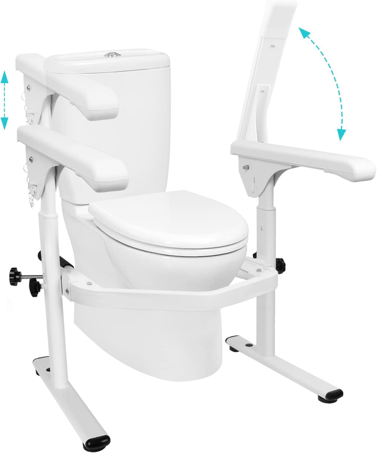 Toilet Safety Rails for Elderly (520 lbs), Toilet Rails for Elderly ...