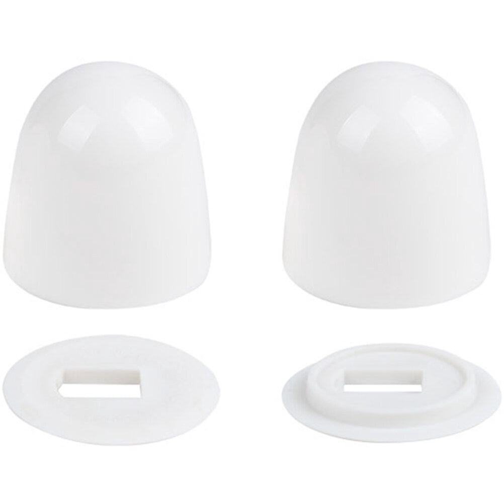 LULULION White Toilet Bolt Caps for Bathroom Renovation 1 Pair ...