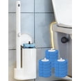 Toilet Scrubber Kit with Self-Cleaning Disposable Pads, Disposable ...