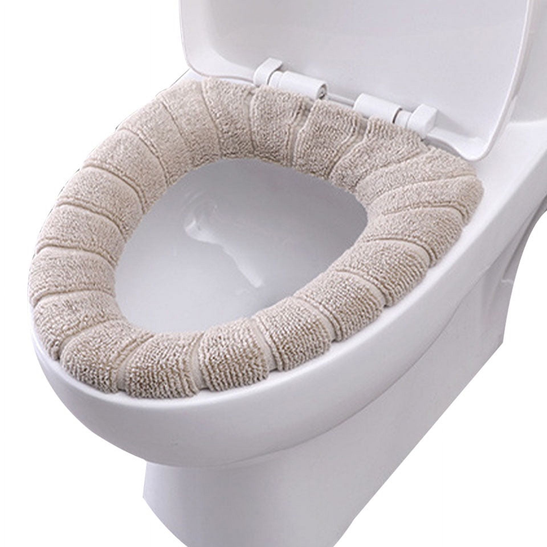 Dolked Toilet Seat Cover Thicken Warm Stretchable Washable 12inches ...