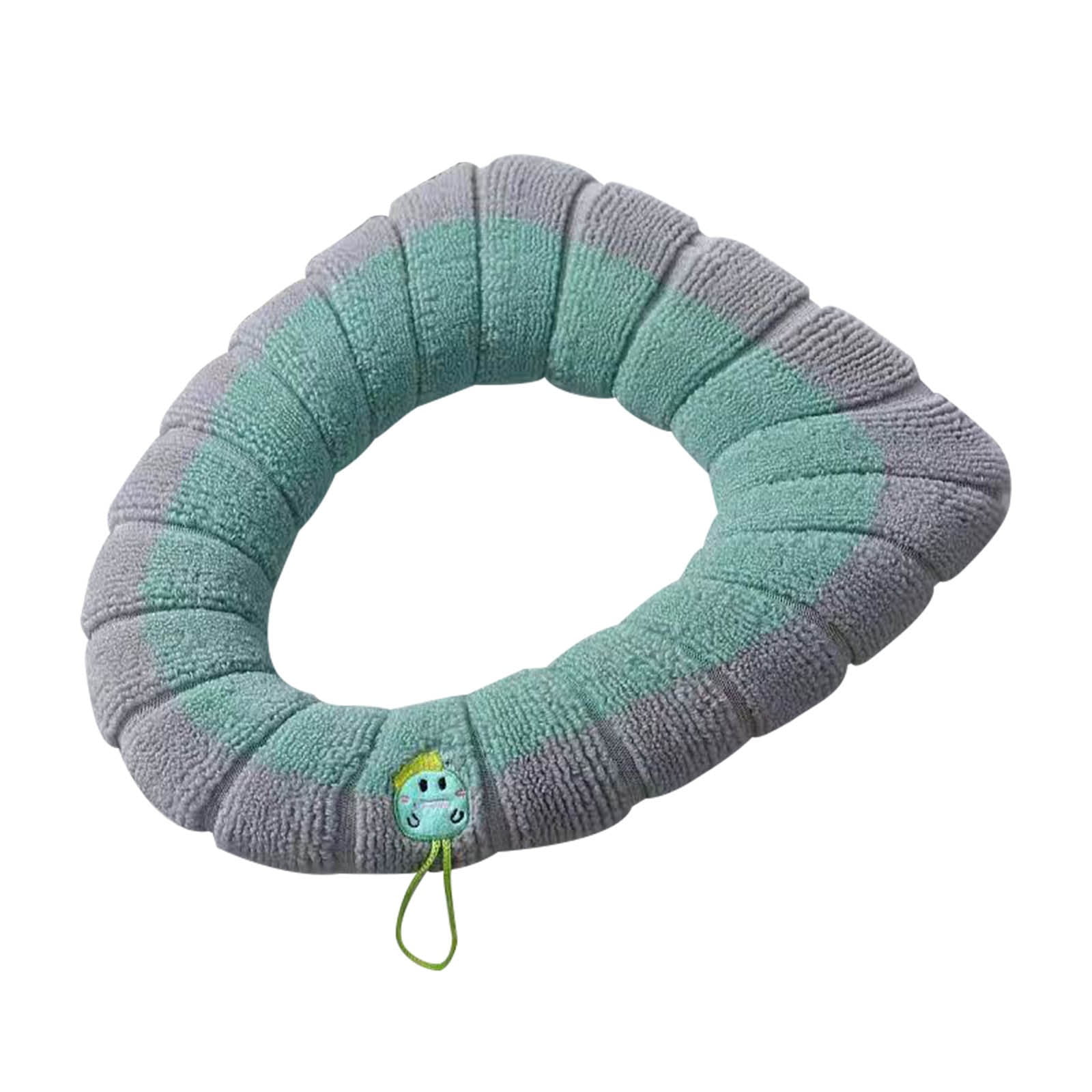 Toilet Seat Cushion Winter Thickened Toilet Cover Knitted Toilet Seat ...