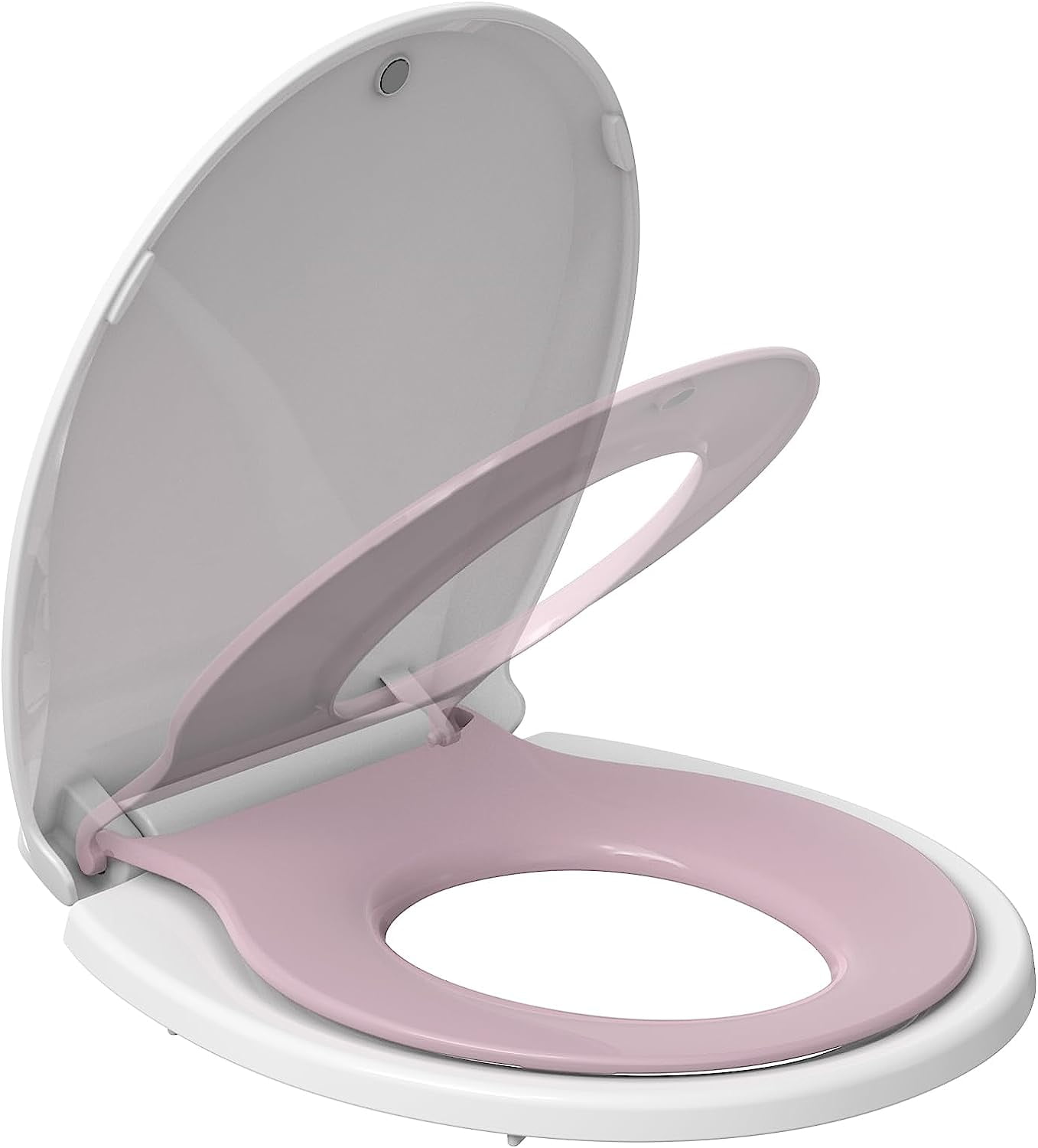 Toilet Seat, Elongated Toilet Seat with Toddler Seat Built in, Potty ...