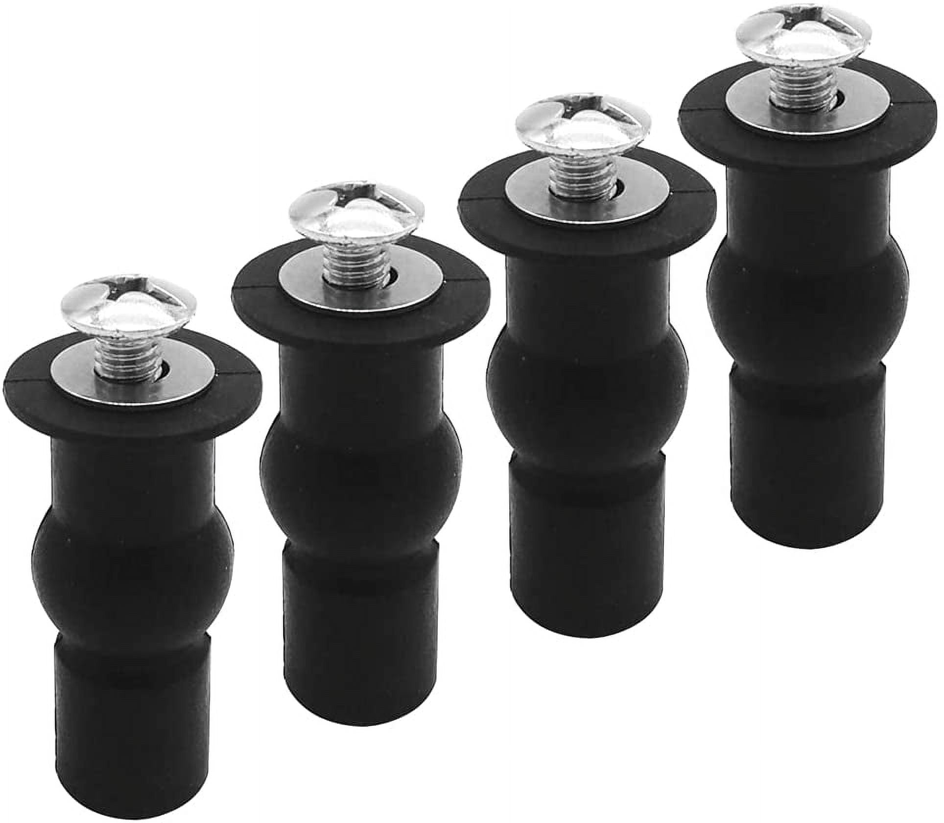 Toilet Seat Fixing, 4Pcs Toilet Lid Fixing Rubber Expansion Bolts, 304 ...