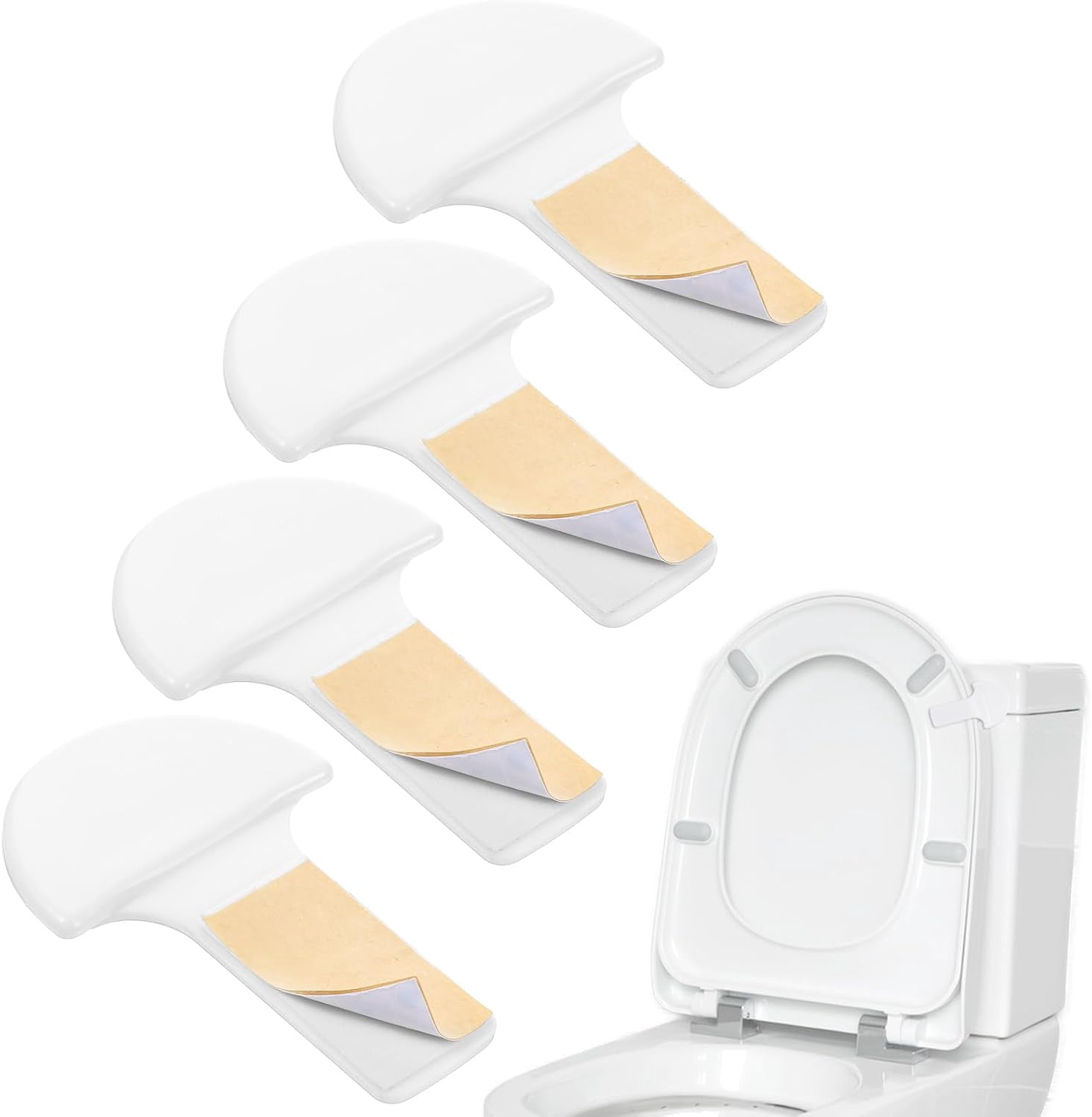 Toilet Seat Lift Handle, Toilet Lid Lifter Self Adhesive & Easy-Lift ...
