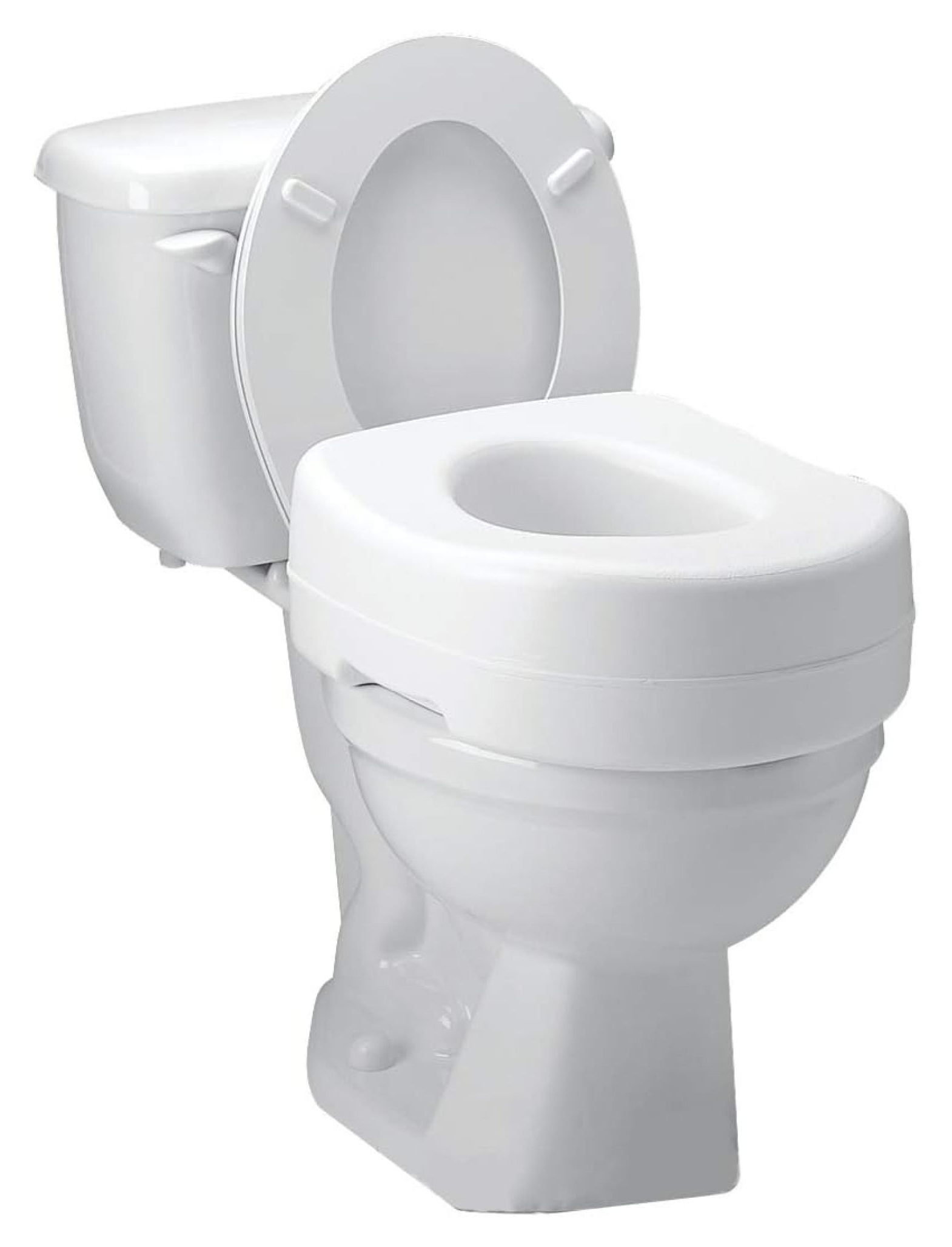 Toilet Seat Riser 5.5 Inch - Raised Toilet Seat for Seniors, Handicap ...