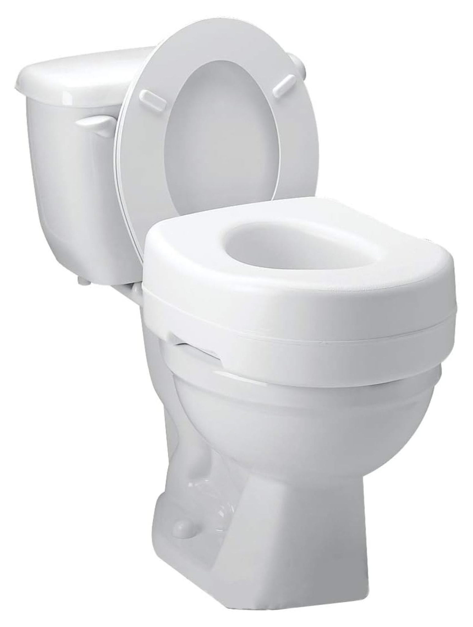 Toilet Seat Riser - Adds 5 Inch of Height to Toilet - Raised Toilet ...