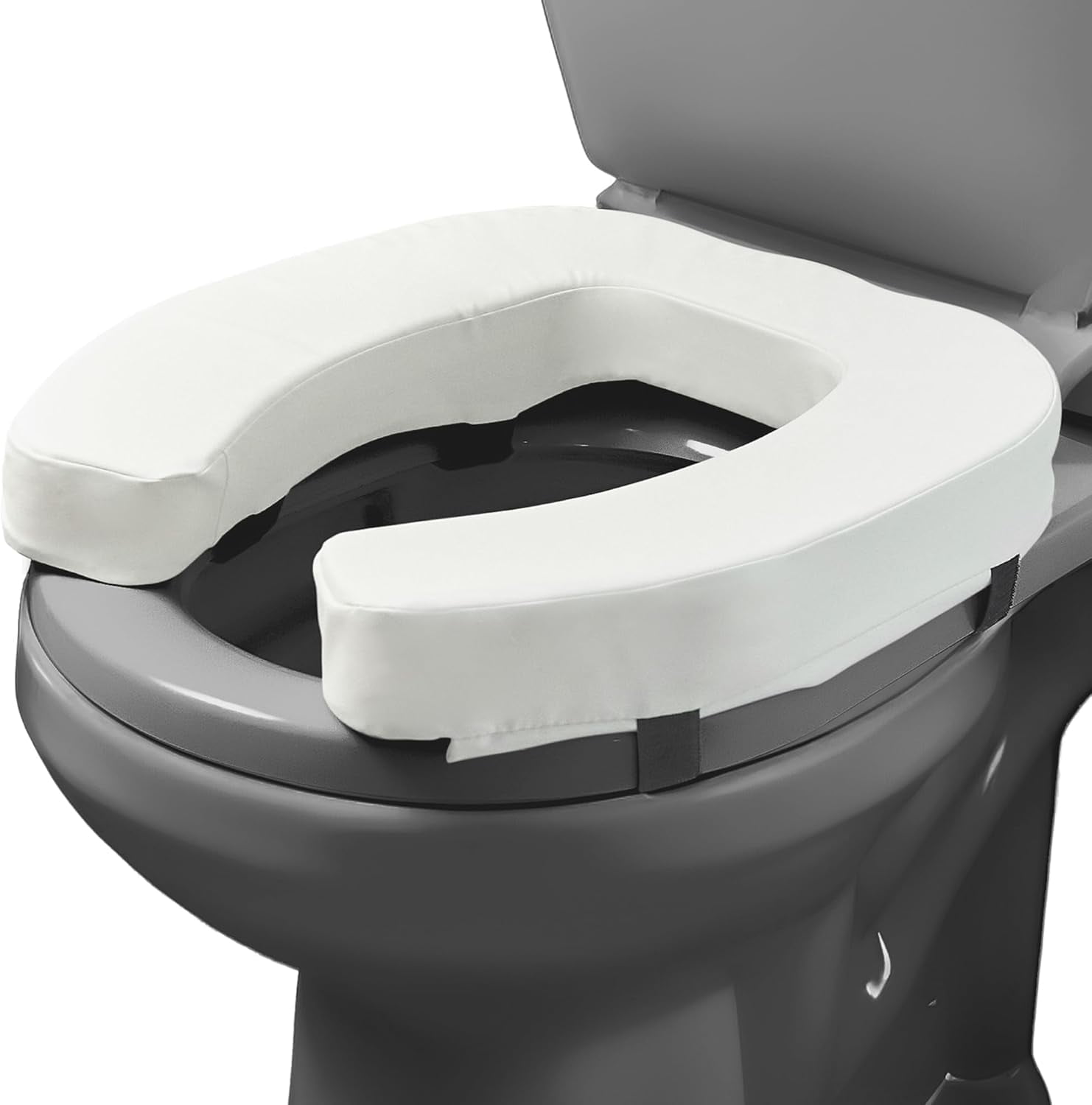 Toilet Seat Riser for Seniors - Adds 2 inches. Universal Fit - FIRM ...