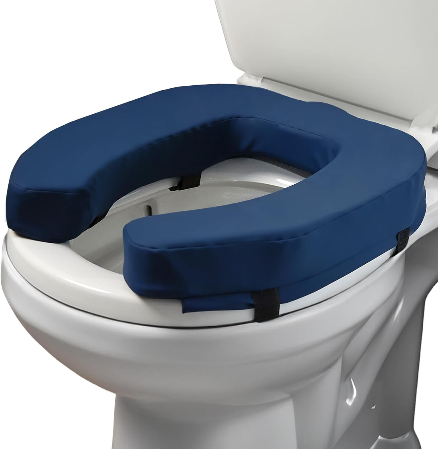 Toilet Seat Riser for Seniors - Adds 2 inches - Universal Fit - FIRM ...